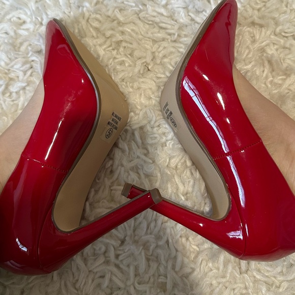 Shoes | Red Patent Leather Womens Heels | Poshmark